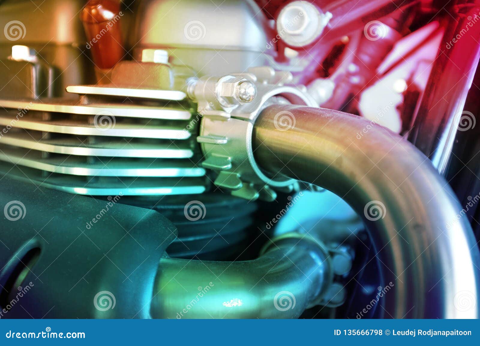 Close Up of Motorcycle Engine Design Details Stock Photo - Image of ...