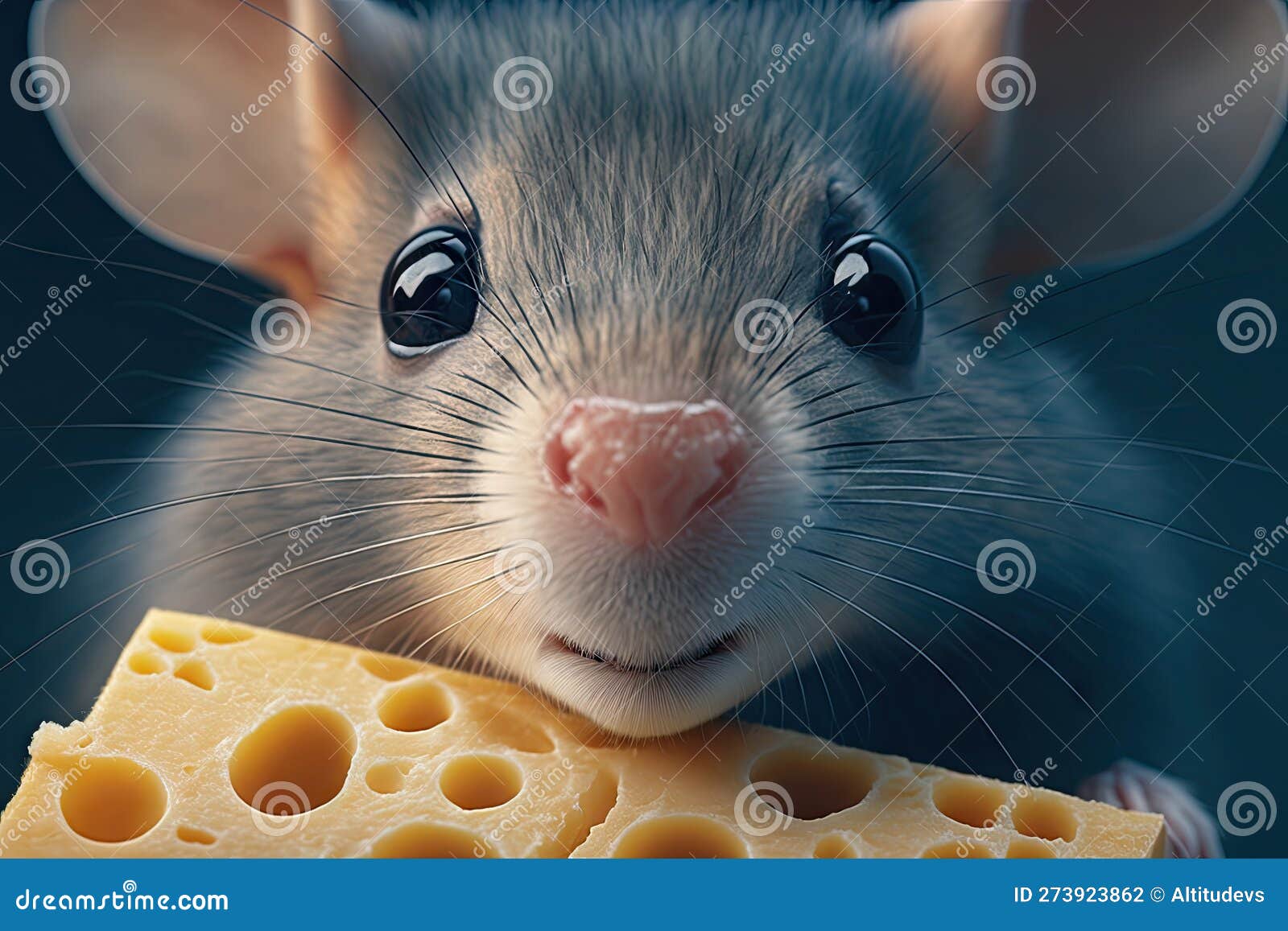 Close-up of Mouse S Face, with Cheese Visible between Its Teeth Stock ...