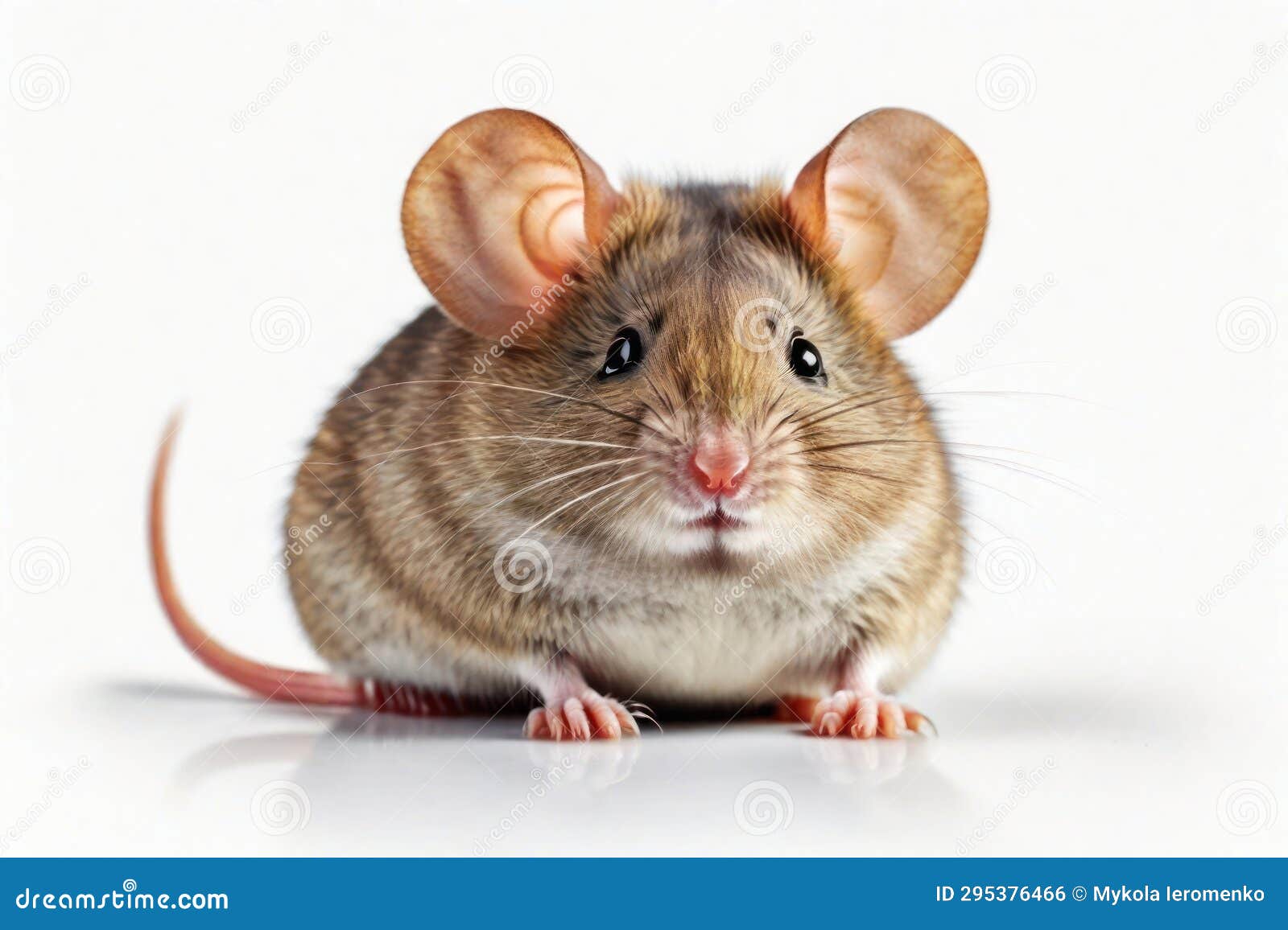 Close-up of a Mouse on a White Background. Stock Photo - Image of ...