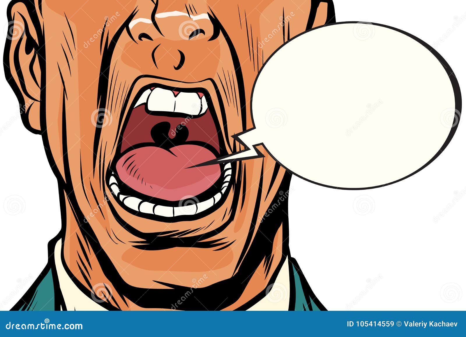 Close-up Mouth Screams Male Stock Vector - Illustration of beard ... Close-up Mouth Screams Male Stock Vector - Illustration of beard ...