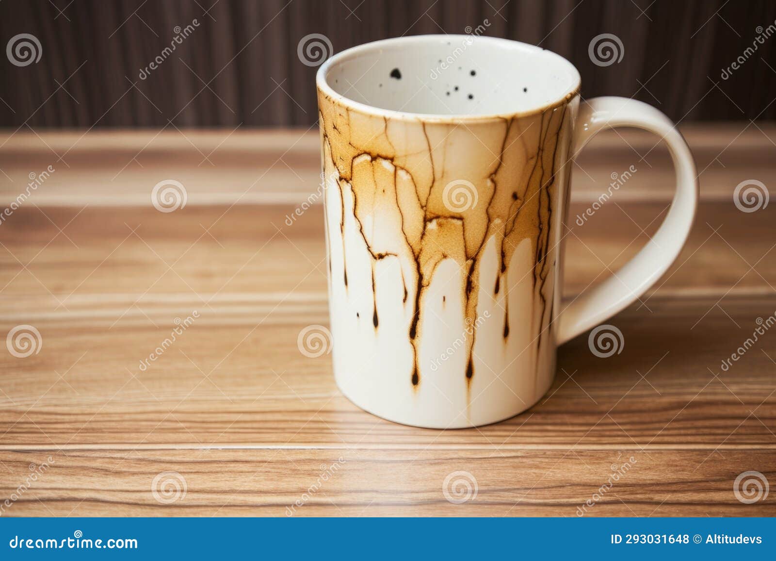 Close-up of Mug Stained with Coffee, Like Tooth Stains Stock Photo ...