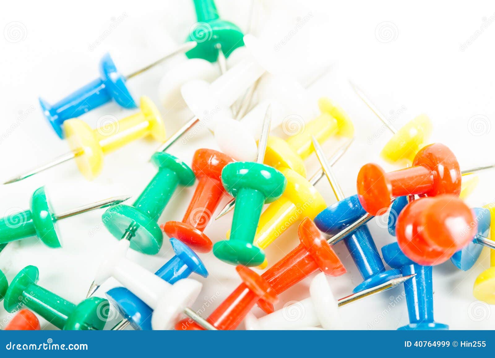 Close Up Muliple Push Pin Insert Stock Image - Image of reminder ...