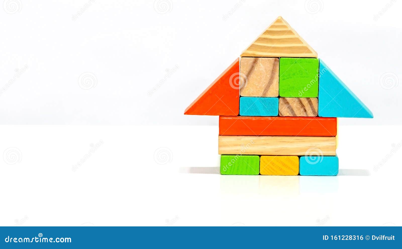 Close Up Multi-colored Wooden Blocks Stock Photo - Image of business ...
