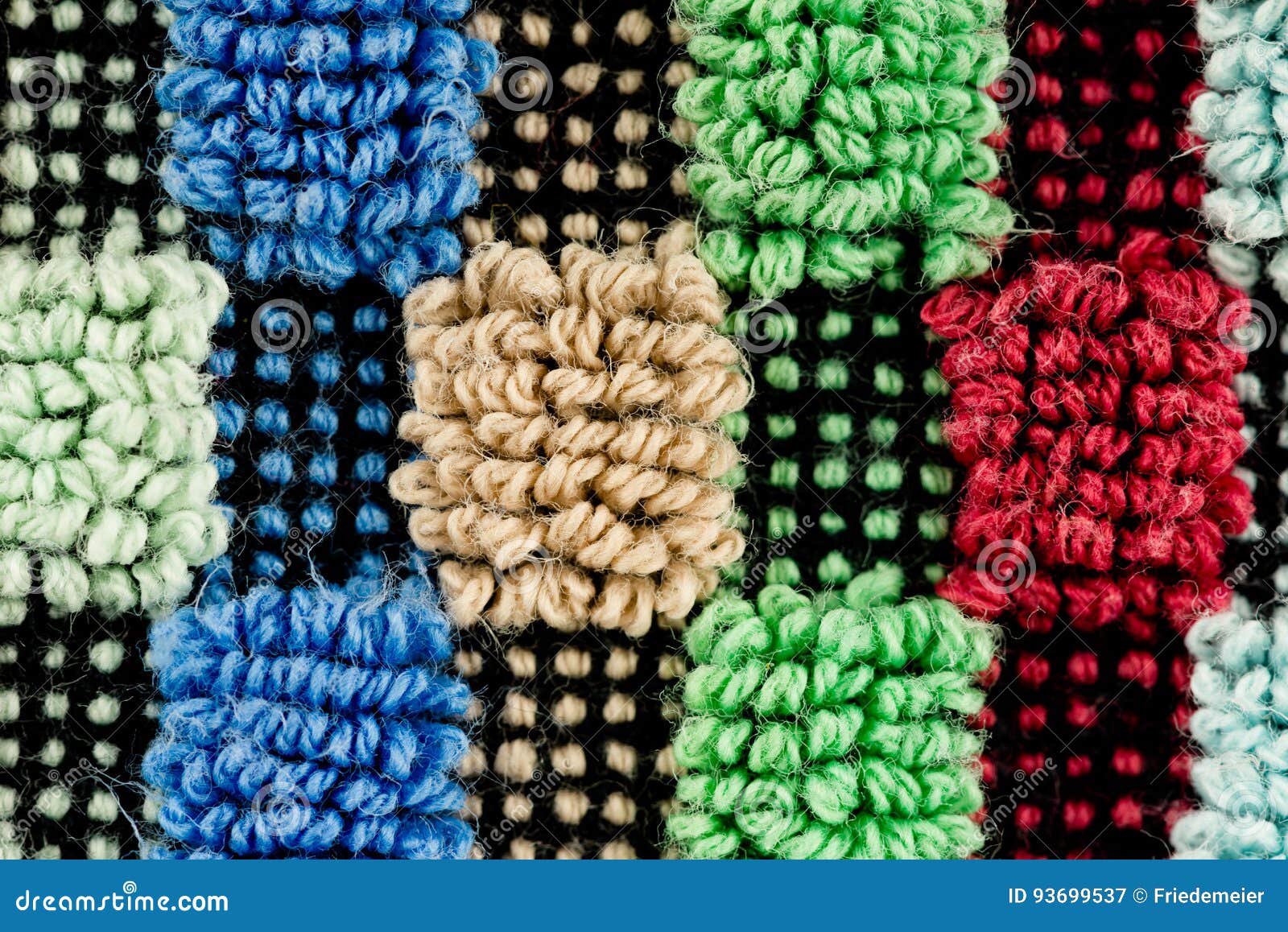 Close-up of a Multi Coloured Detailed Structured Fabric Pattern Stock ...