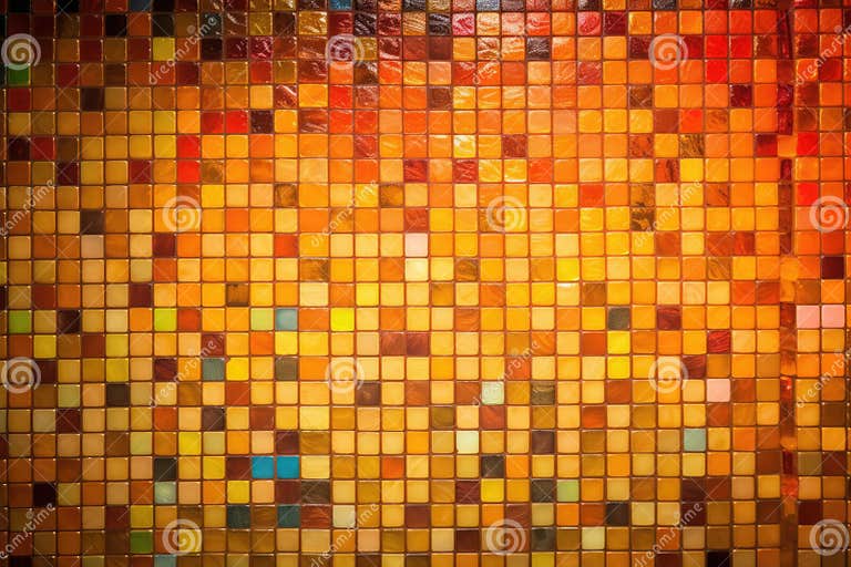 Close Up of Multi Coloured Mosaic Background, Created Using Generative ...