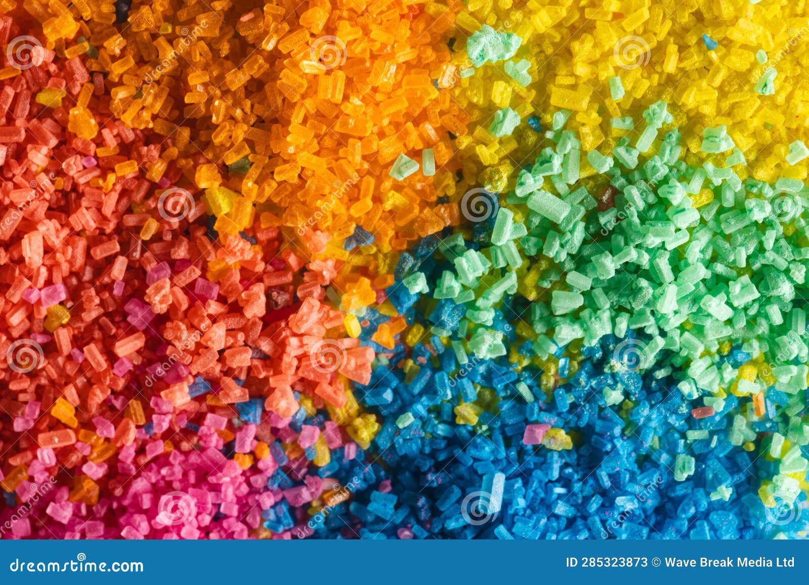 Close Up of Multi Coloured Sand Grains Background Stock Image - Image ...