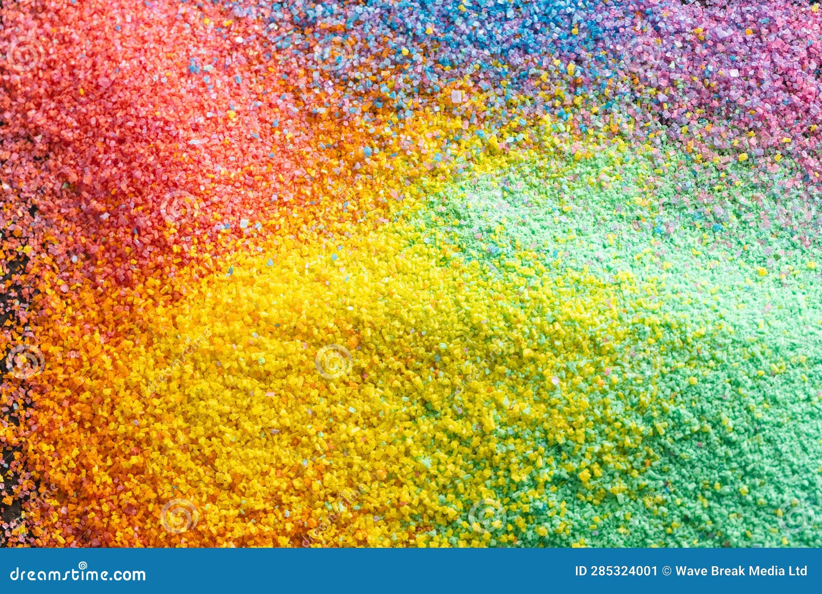 Close Up of Multi Coloured Sand Grains and Copy Space Background Stock ...