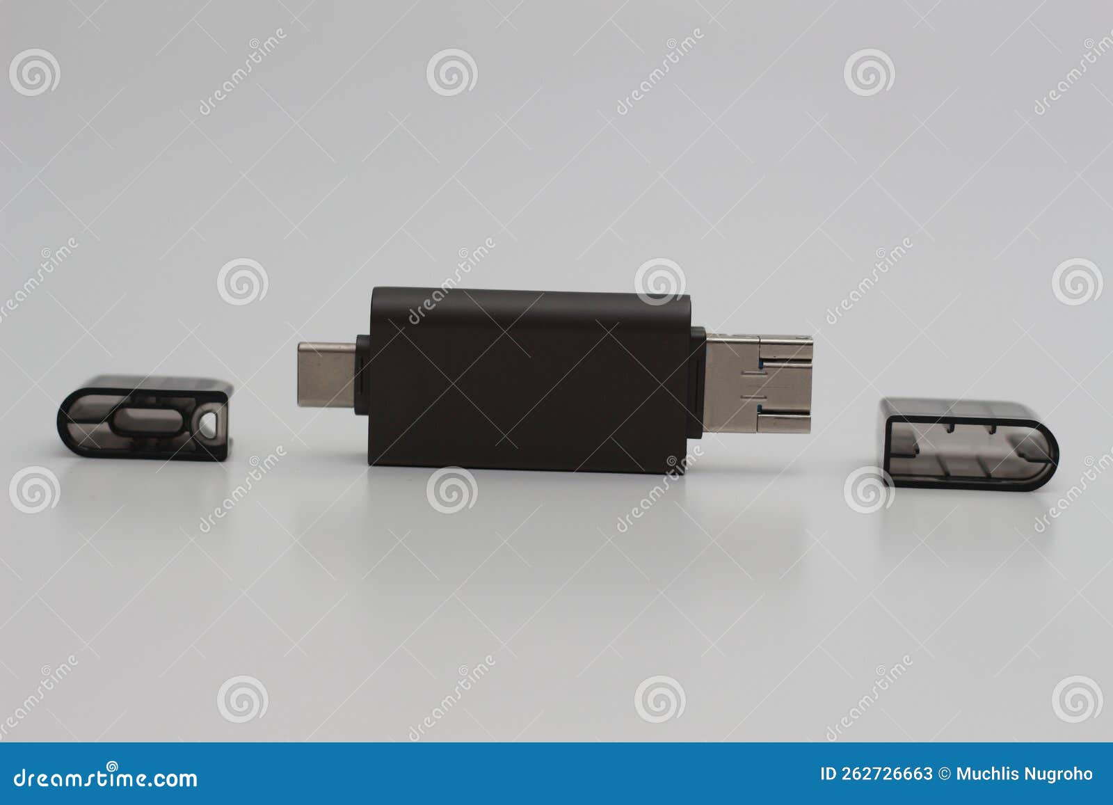 A Close Up of Multifunction USB OTG Adapter Stock Image - Image of ...