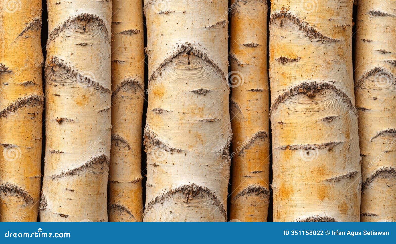 Close Up of Multiple Light Brown Tree Trunks Stock Illustration ...