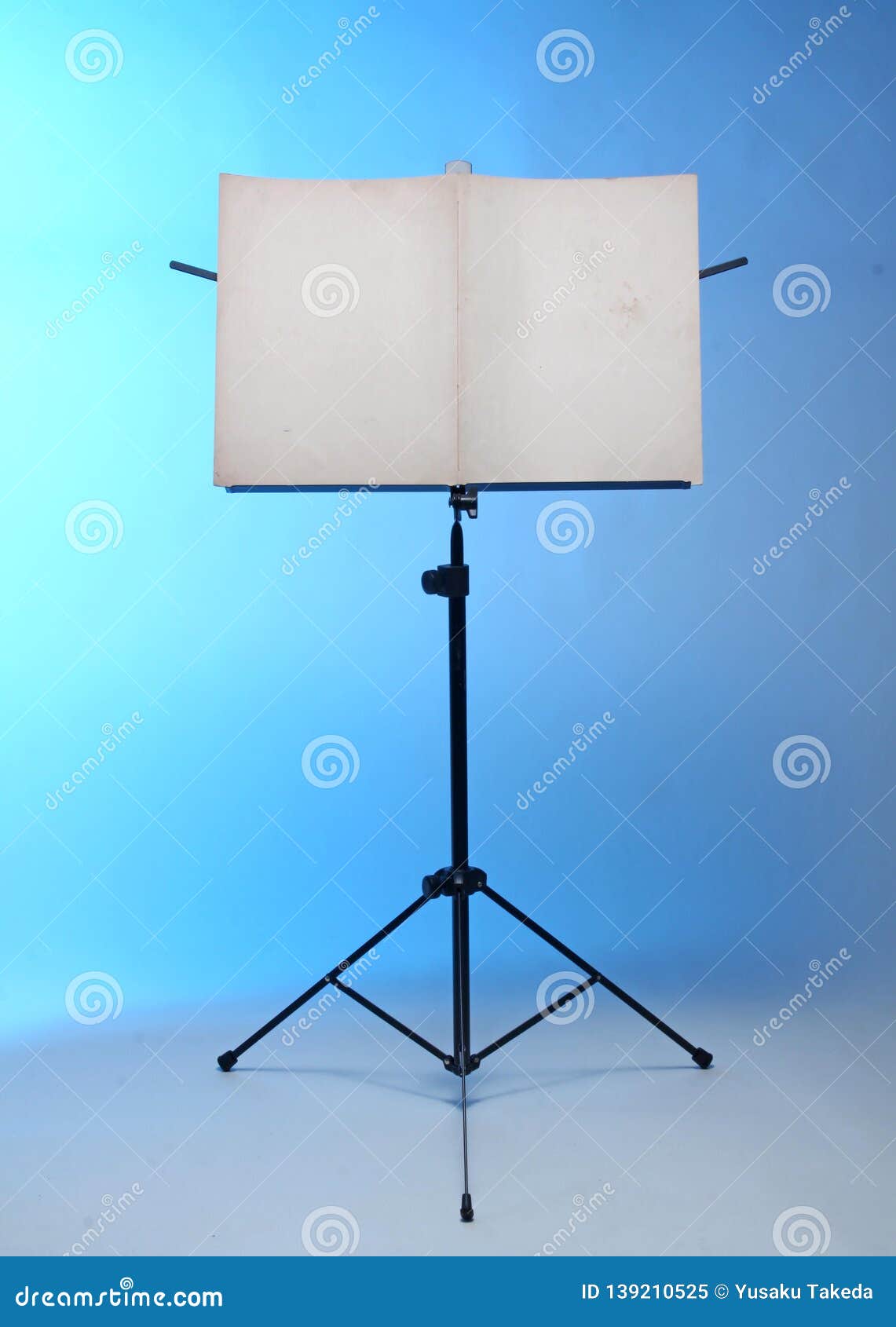 Close Up of Music Note Stand. Stock Image - Image of learning ...