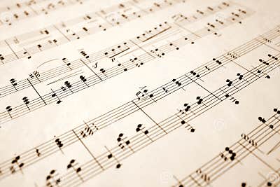 Close up of music notes. stock illustration. Illustration of music ...