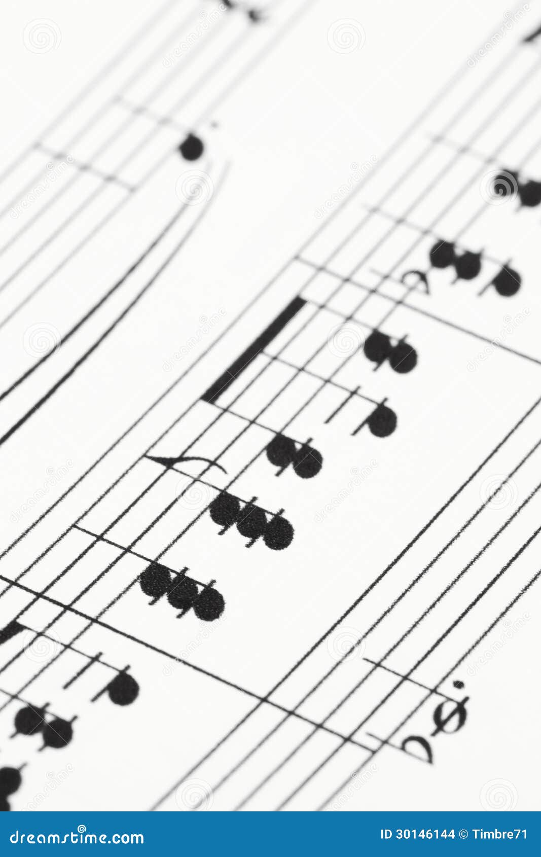 Music Notes close up stock photo. Image of measure, symbol - 30146144