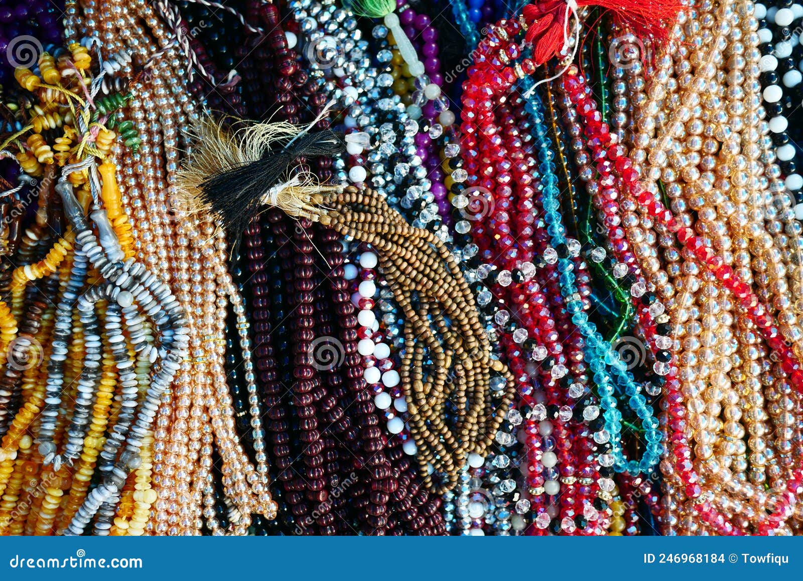 Close Up of Muslim Prayer Breads on Table Stock Photo - Image of ...