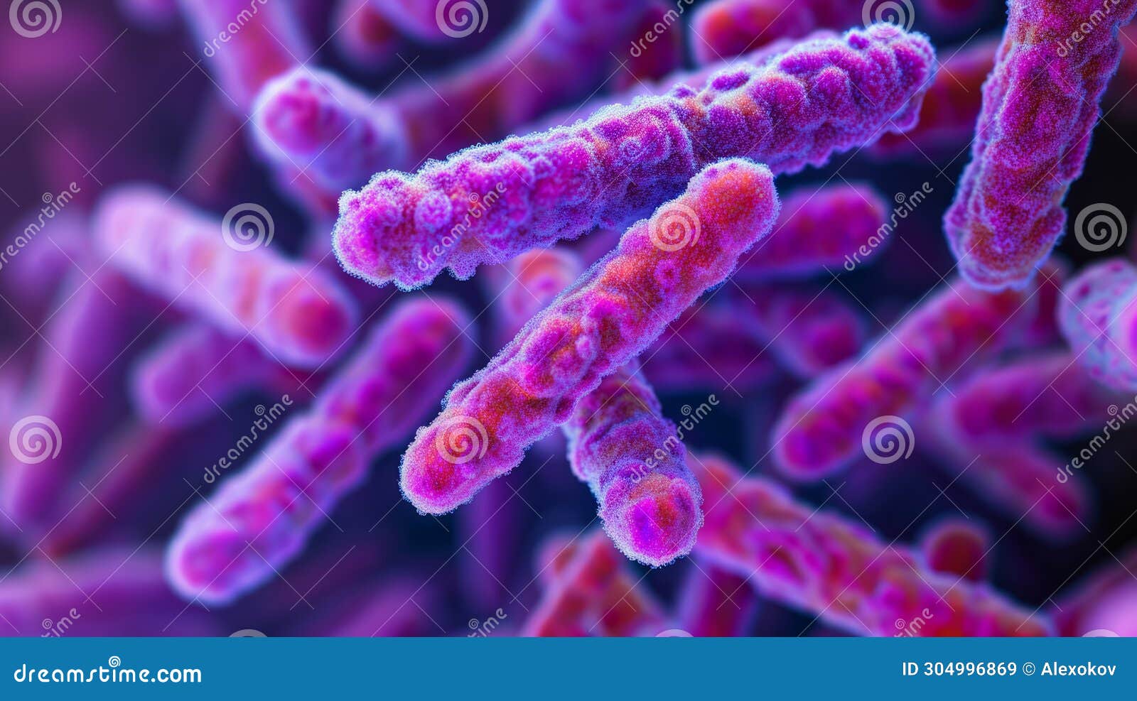 Close-up of Mycobacterium Tuberculosis Bacteria Under a Microscope AI ...