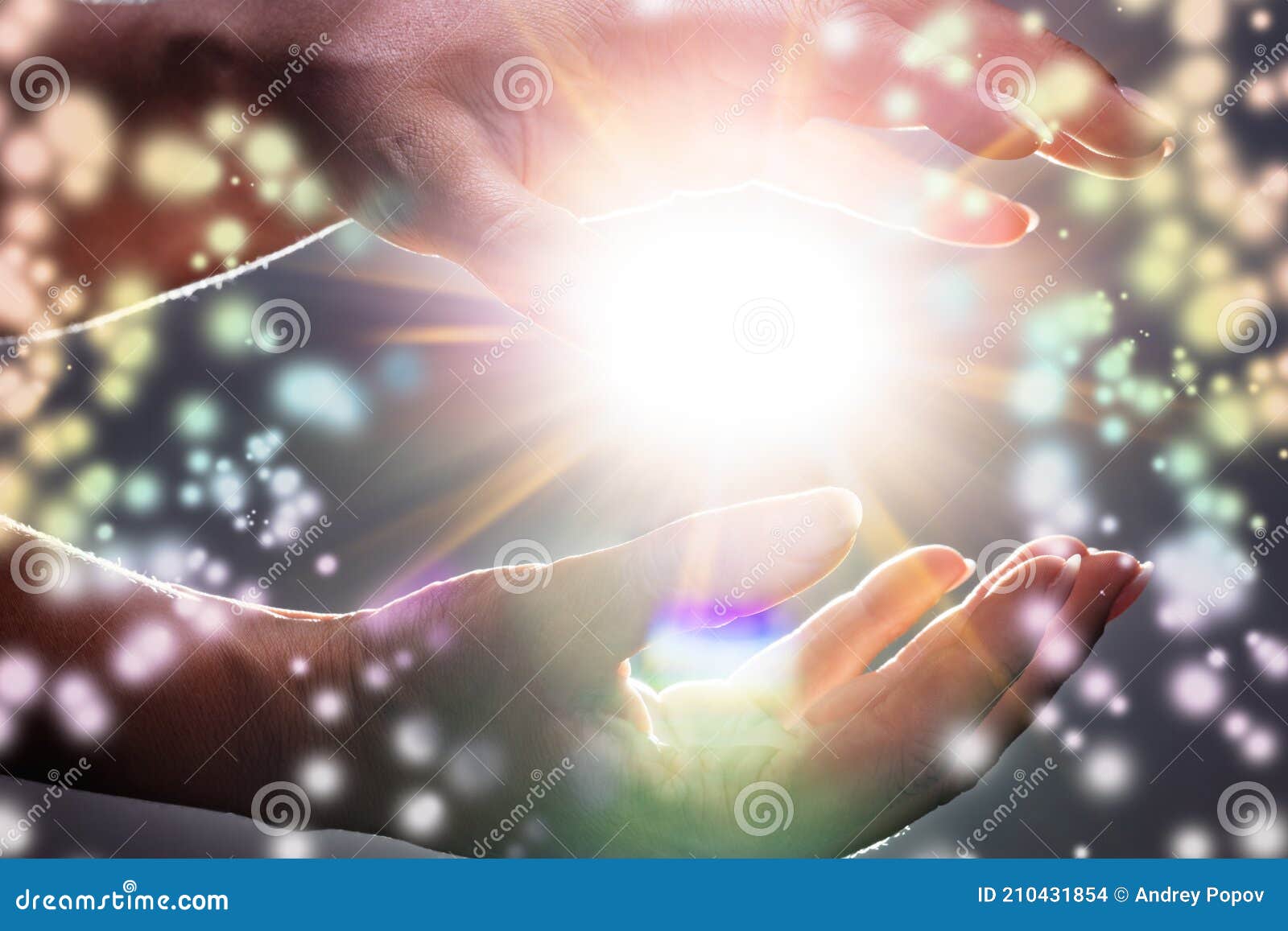 Mysterious Power in the Hands Stock Photo - Image of gesture, care ...