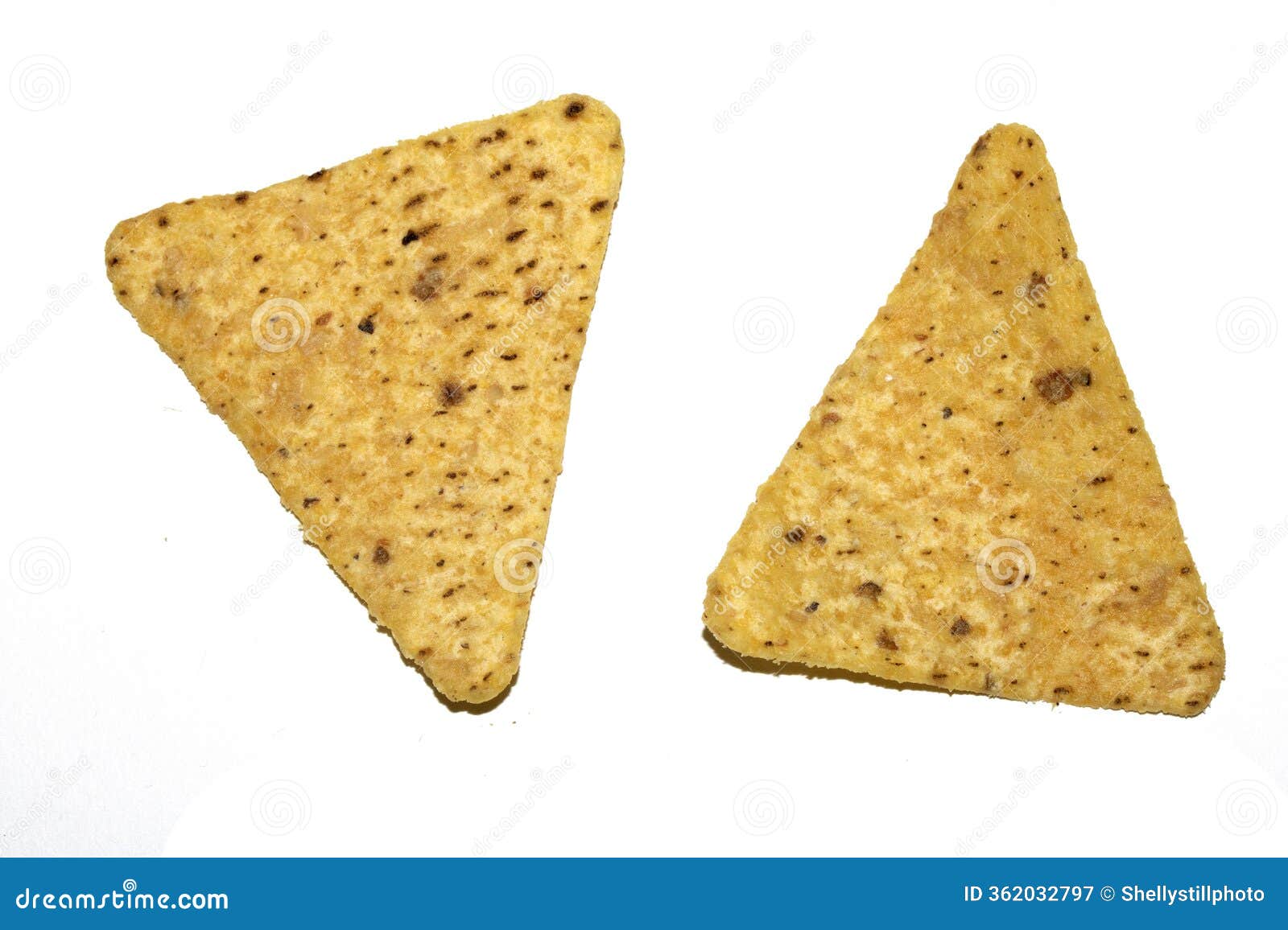 Close Up of Nacho Corn Crisp Chip Triangle Shape Snack Stock Image ...