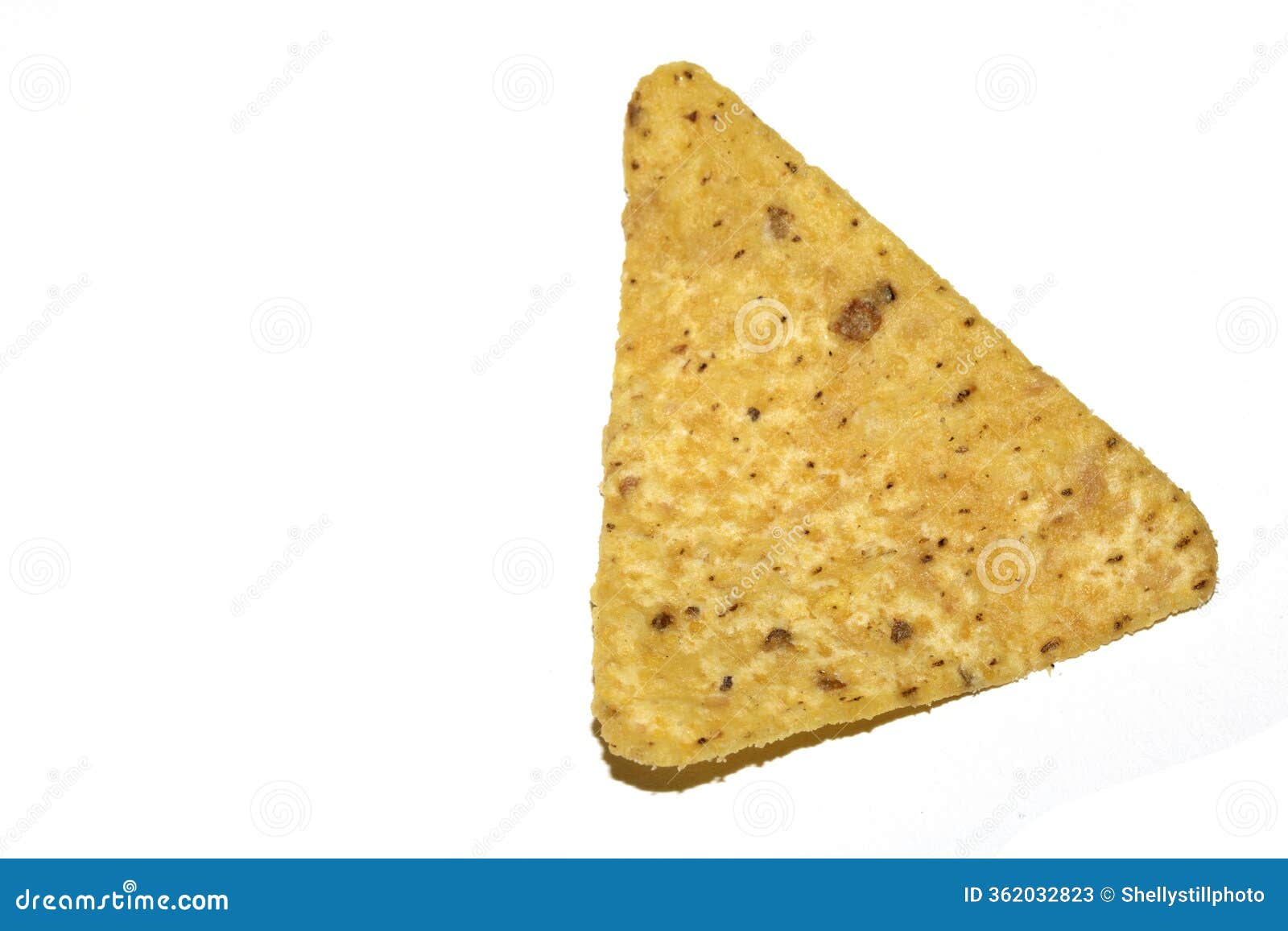 Close Up of Nacho Corn Crisp Chip Triangle Shape Snack Stock Image ...