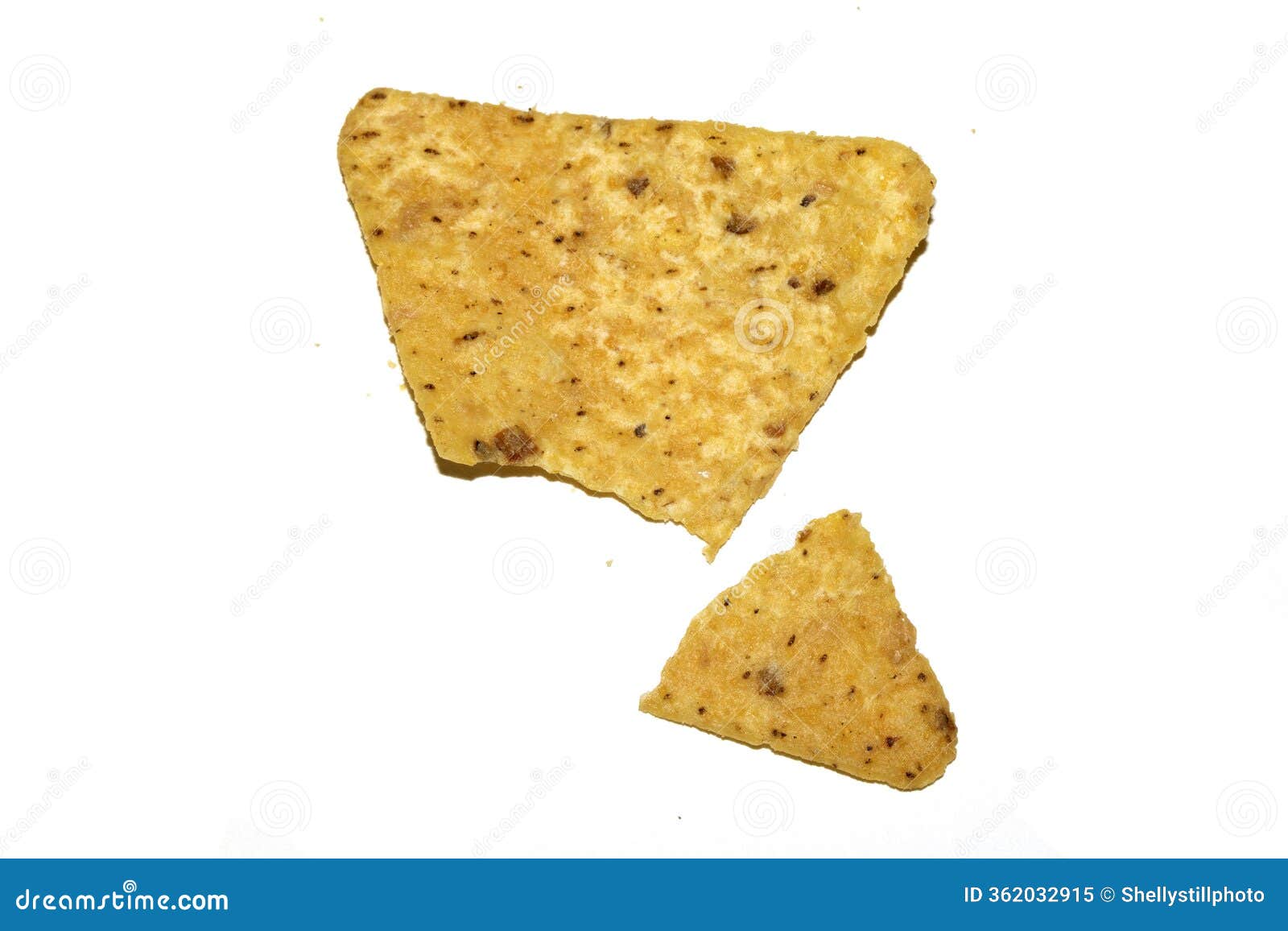 Close Up of Nacho Corn Crisp Chip Triangle Shape Snack Stock Image ...