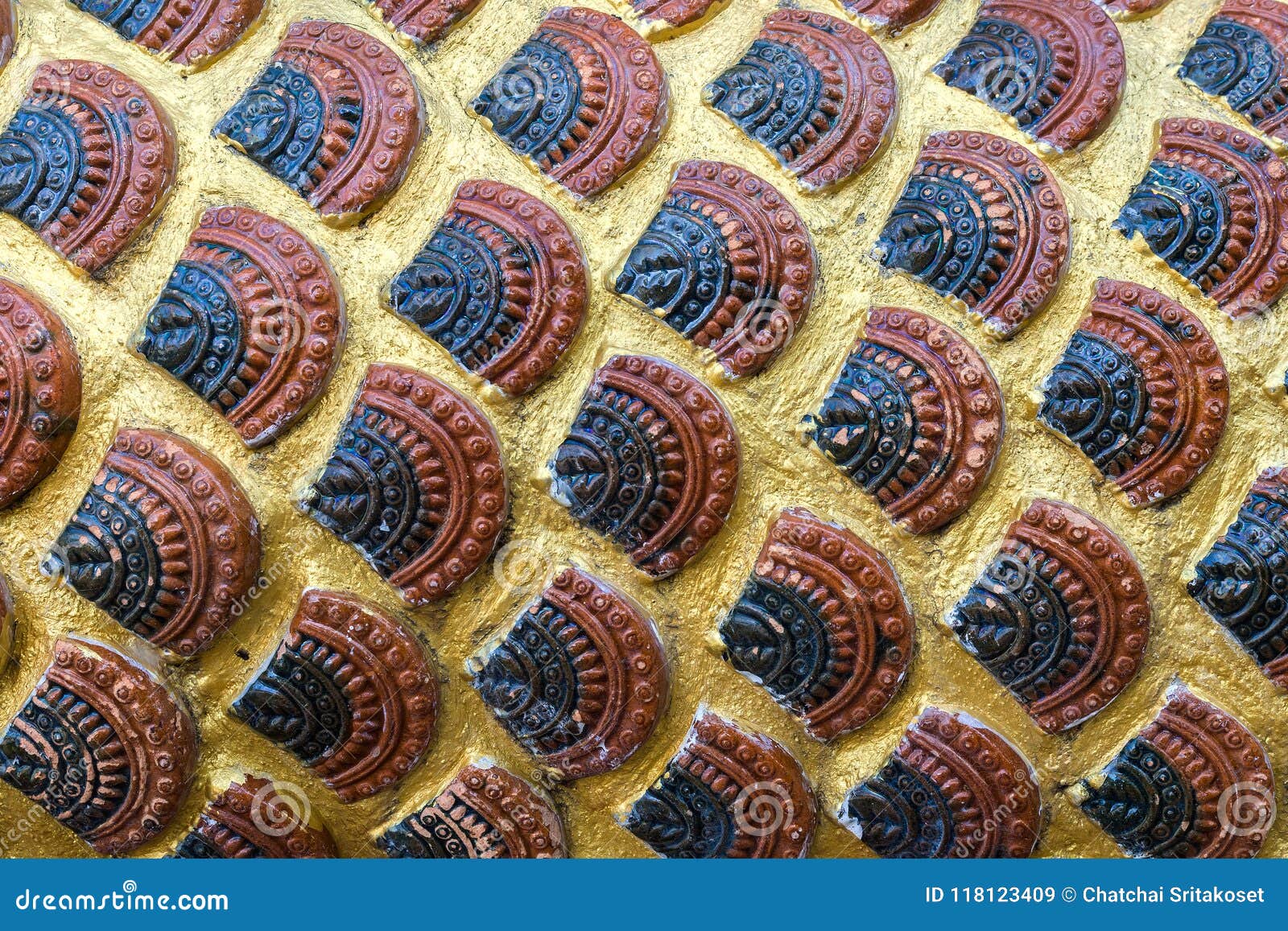 Close Up of Naga Scale Texture Stock Image - Image of buddha, ancient ...