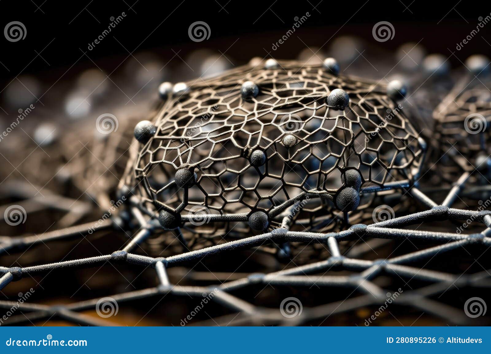 Close-up of Nanomaterials, Showing Their Unique and Intricate Structure ...