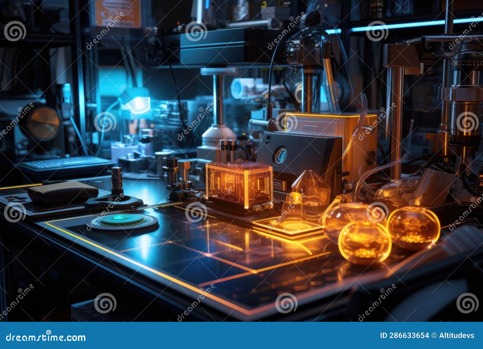 Close-up of Nanotechnology Lab Equipment and Tools Stock Photo - Image ...