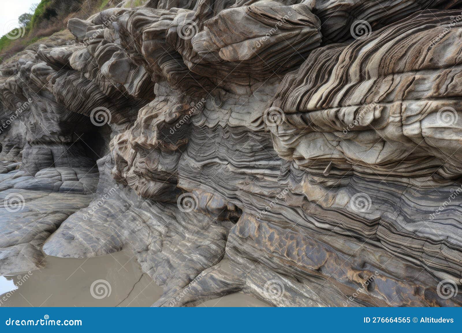 Close-up of Natural Rock Formation, with Intricate Textures and ...