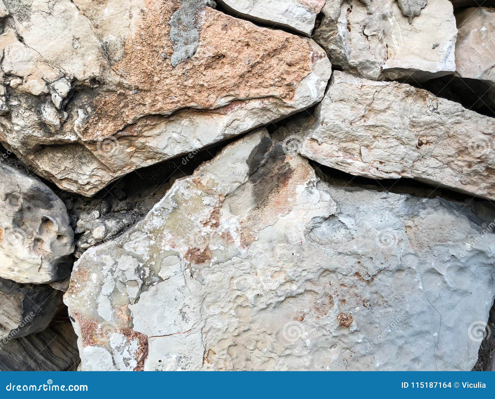 Close Up of Natural Stone Wall. Stone Wall Texture Stock Photo - Image ...