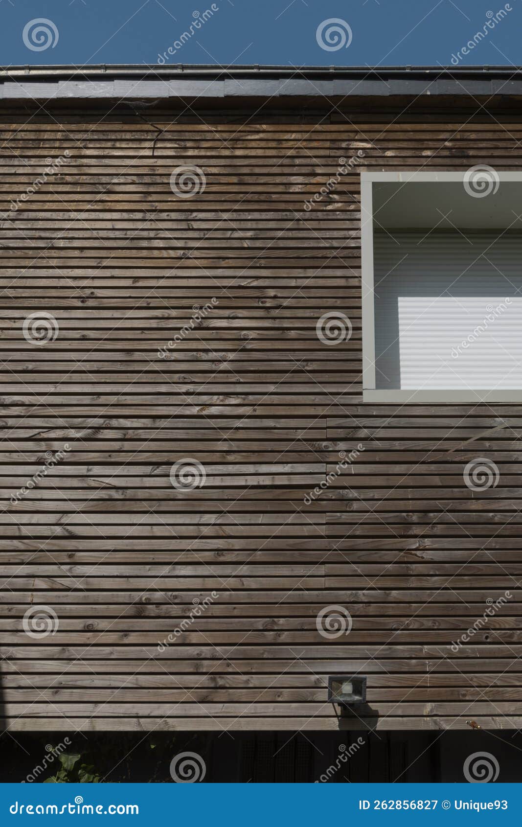 Close-up of a Wood Cladding of a Building Stock Image - Image of ...