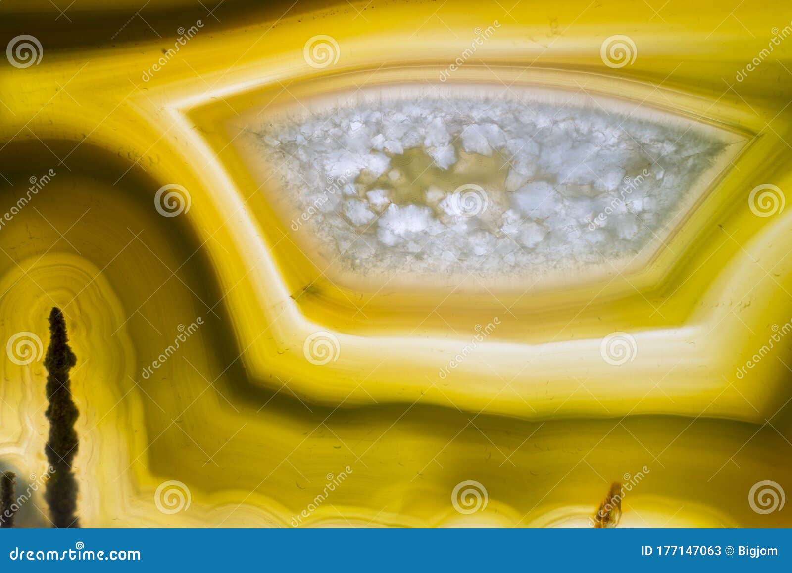 Close Up of Natural Yellow Agate Crystal Surface, Yellow Agate Crystal ...