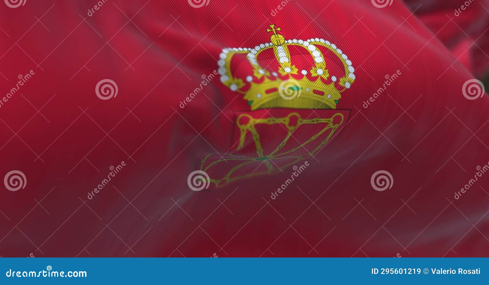 Close-up of Navarre Flag Waving in the Wind Stock Video - Video of ...