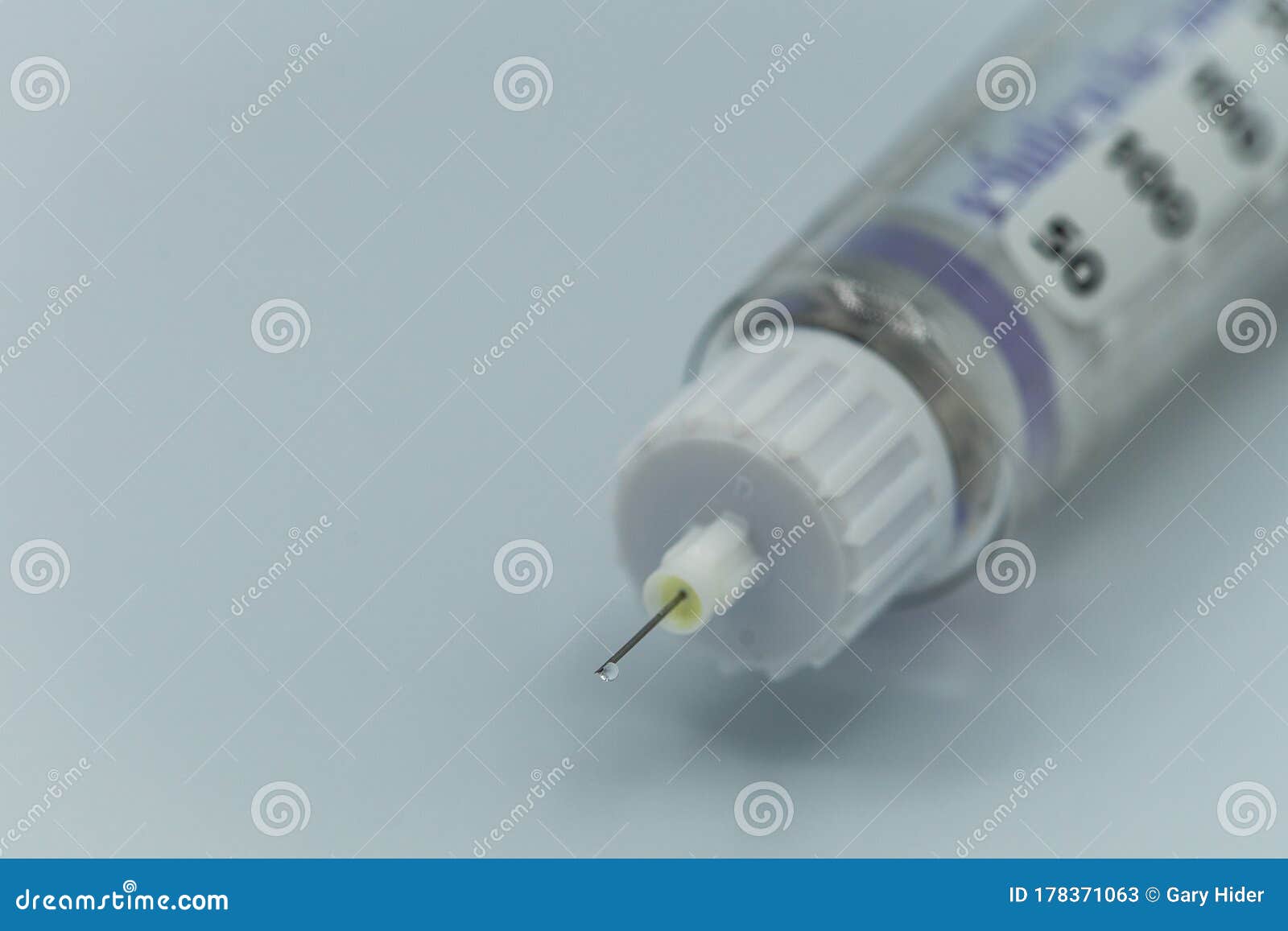A Close Up of the Needle of an Insulin Pen or Insulin Injection Pen ...