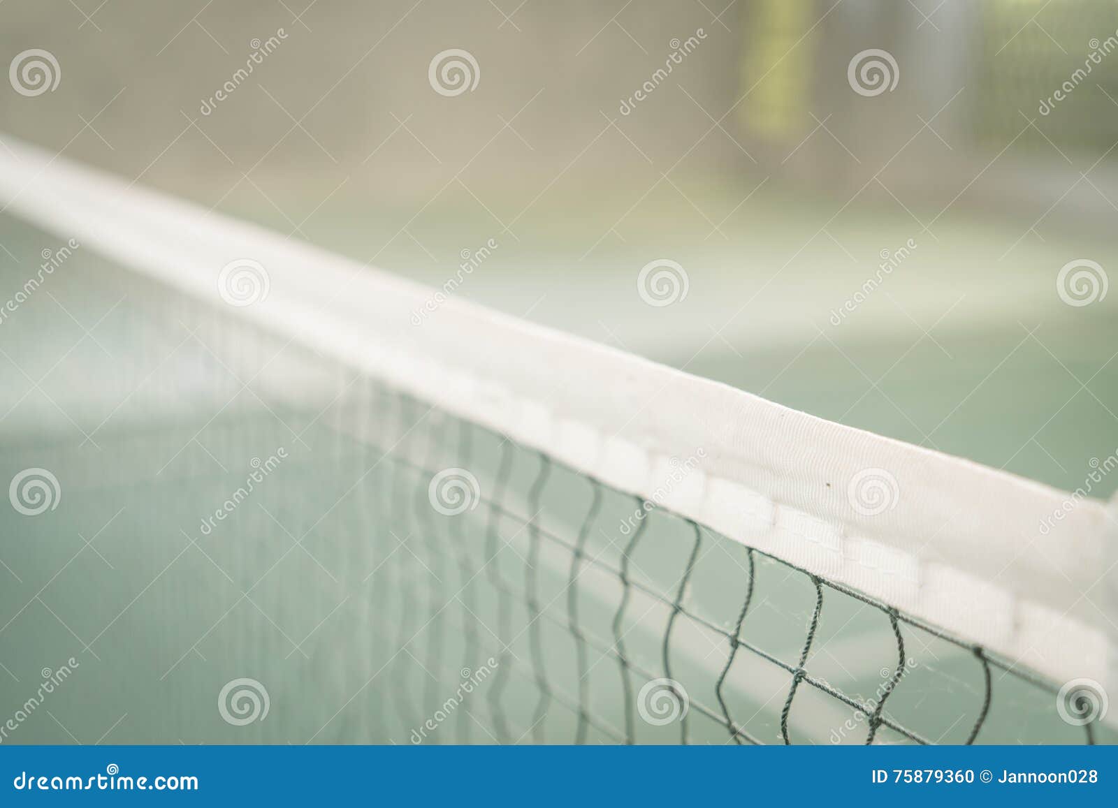 Close Up of Net in Badminton Court . ( Filtered Image Processed Stock ...