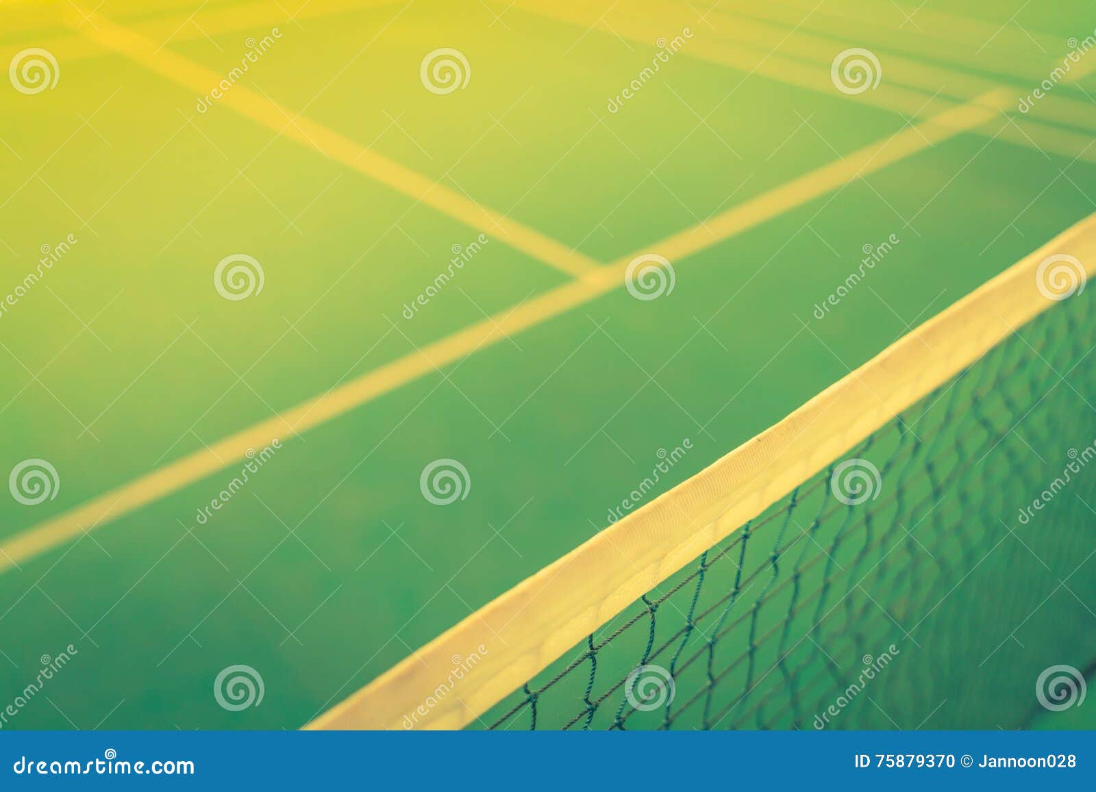 Close Up of Net in Badminton Court . ( Filtered Image Processed Stock ...