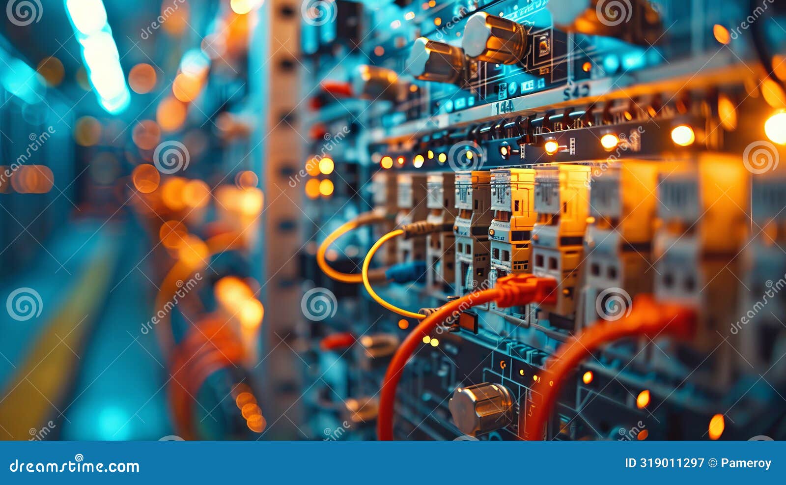 Cables Data Center Cabling Stock Illustration | CartoonDealer.com ...