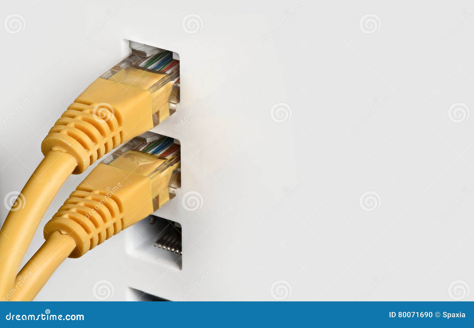Close Up of Network Switch, Cables Stock Photo - Image of data, jack ...
