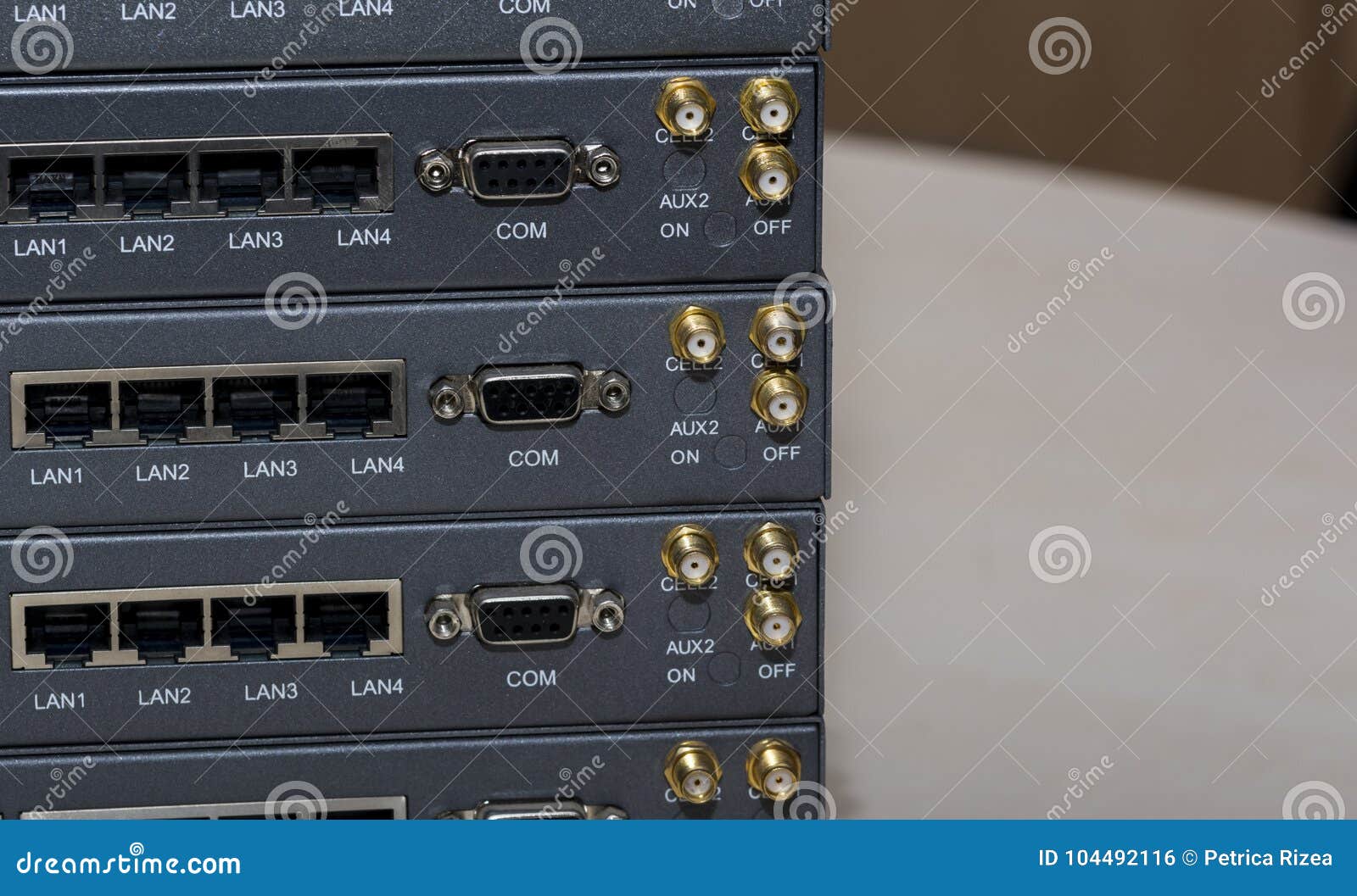 Networking Devices WAN, LAN, COM Stock Photo - Image of cat5e, confuse ...
