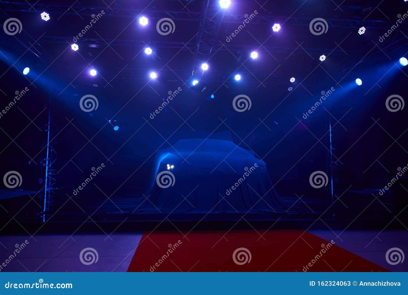 Close Up of a New Car Hidden Under Cover. Stock Image - Image of ...