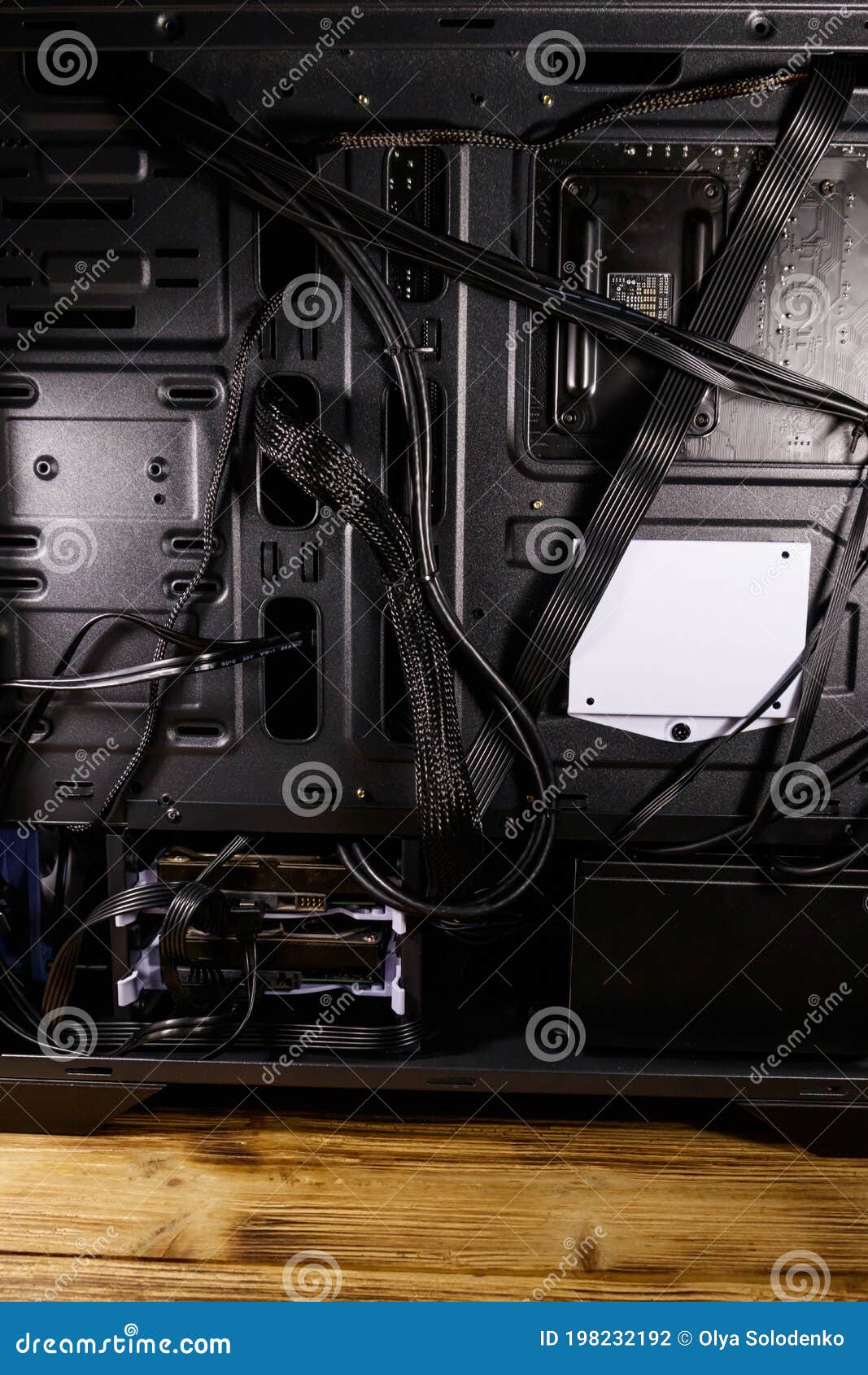 Close-up of New Computer System Unit with Installed Hard Drives ...