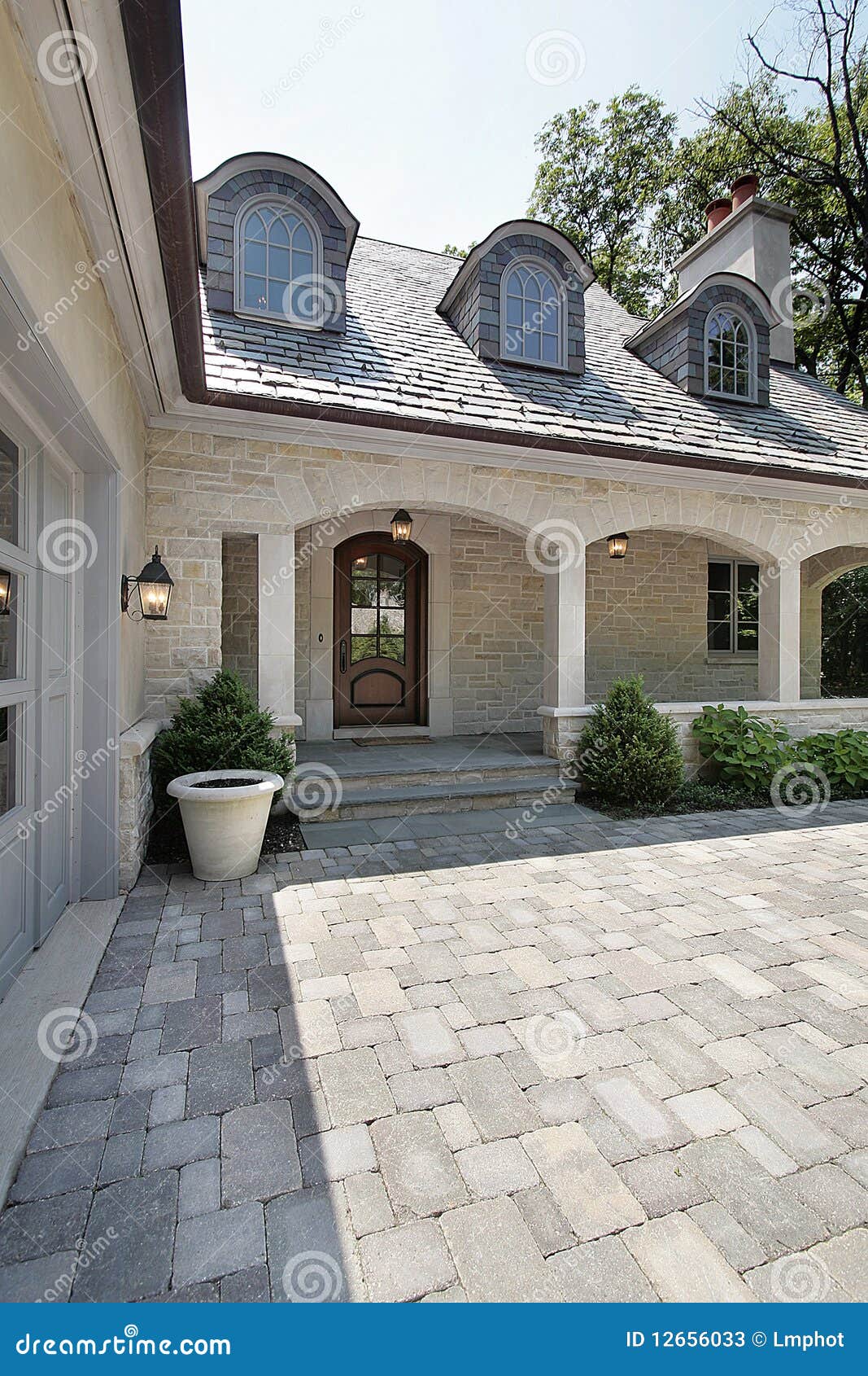 Close Up of New Construction Home Stock Image - Image of contemporary ...