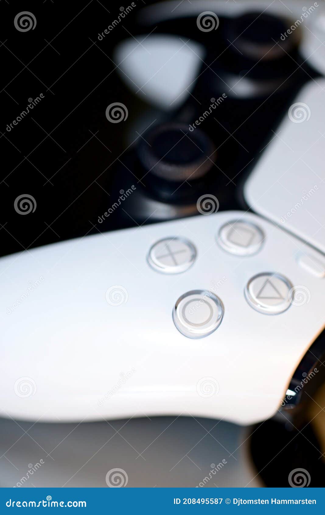 Close-Up on the New Control of Playstation 5 Stock Image - Image of ...