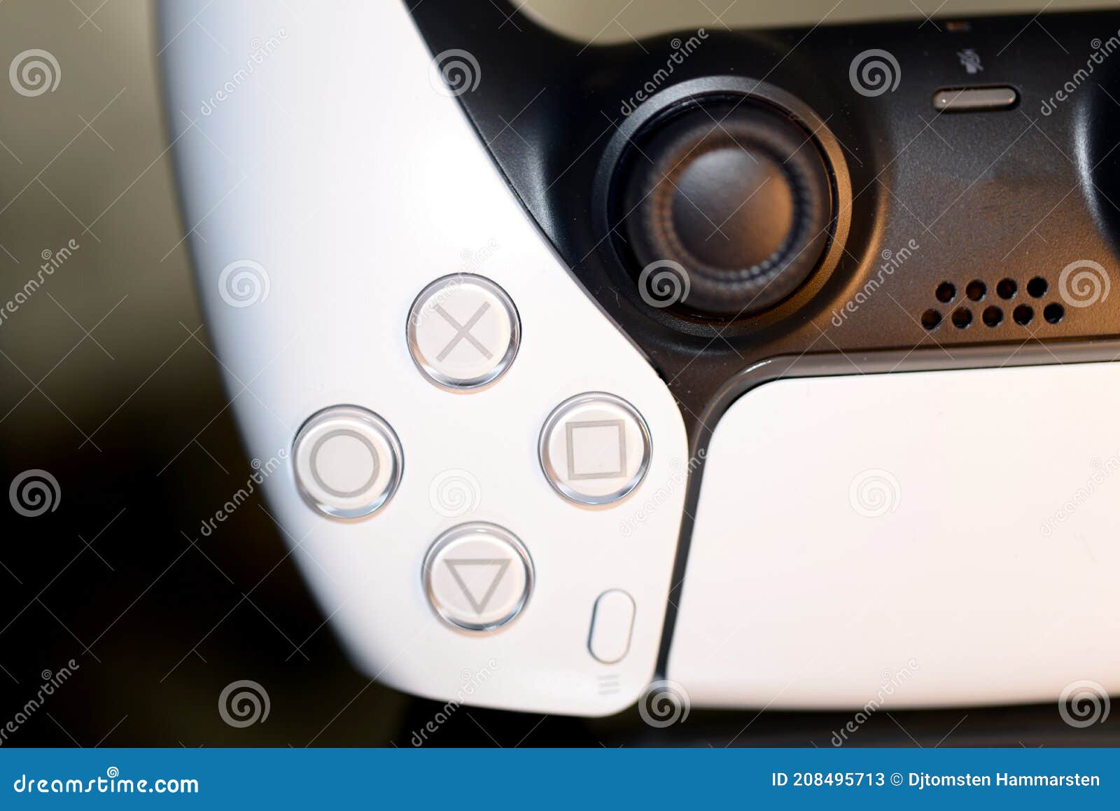 Close-Up on the New Control of Playstation 5 Stock Image - Image of ...