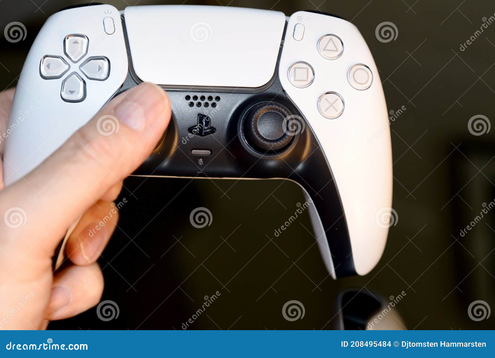 Close-Up on the New Control of Playstation 5 Editorial Stock Image ...