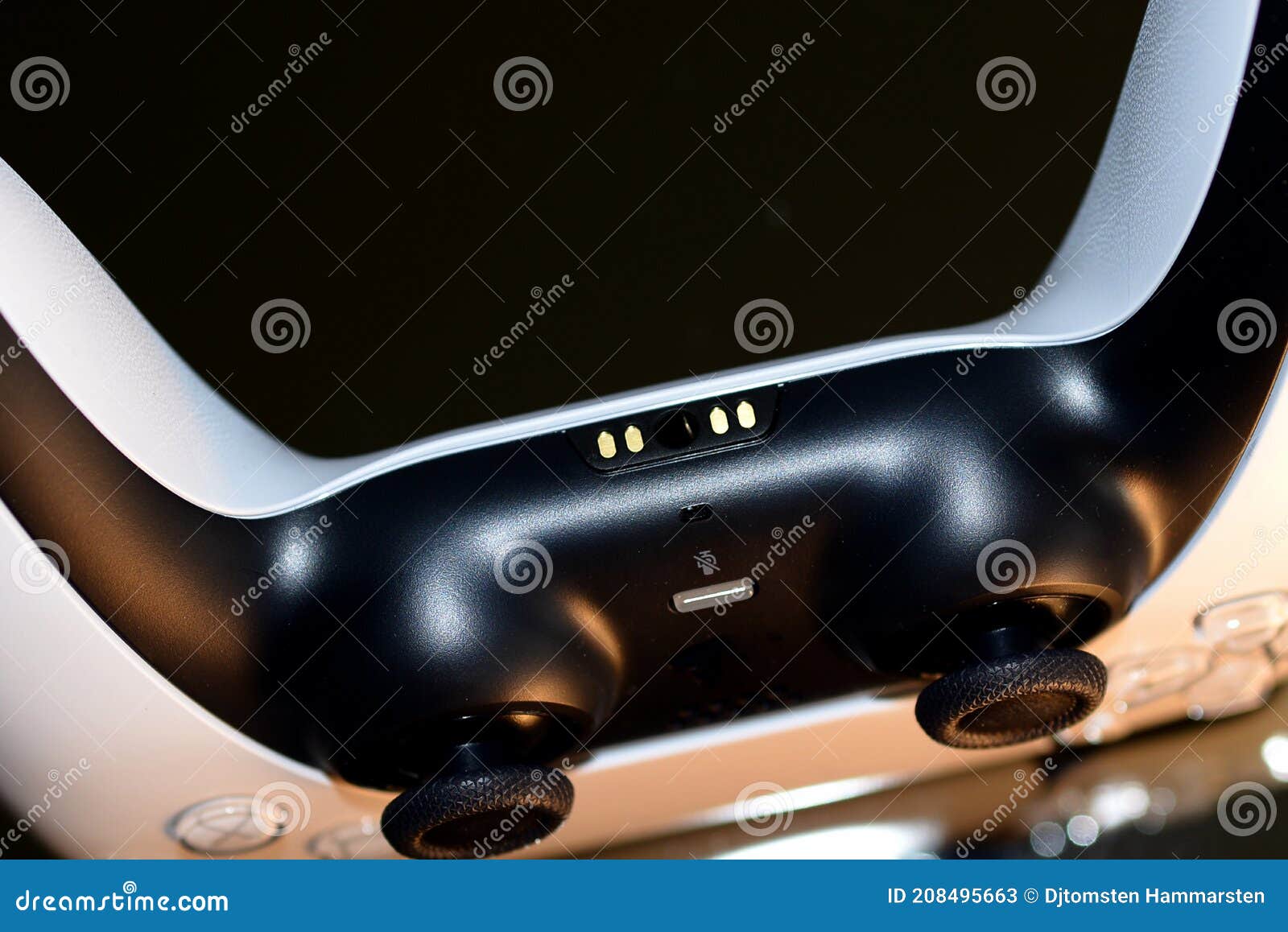 Close-Up on the New Control of Playstation 5 Stock Image - Image of ...