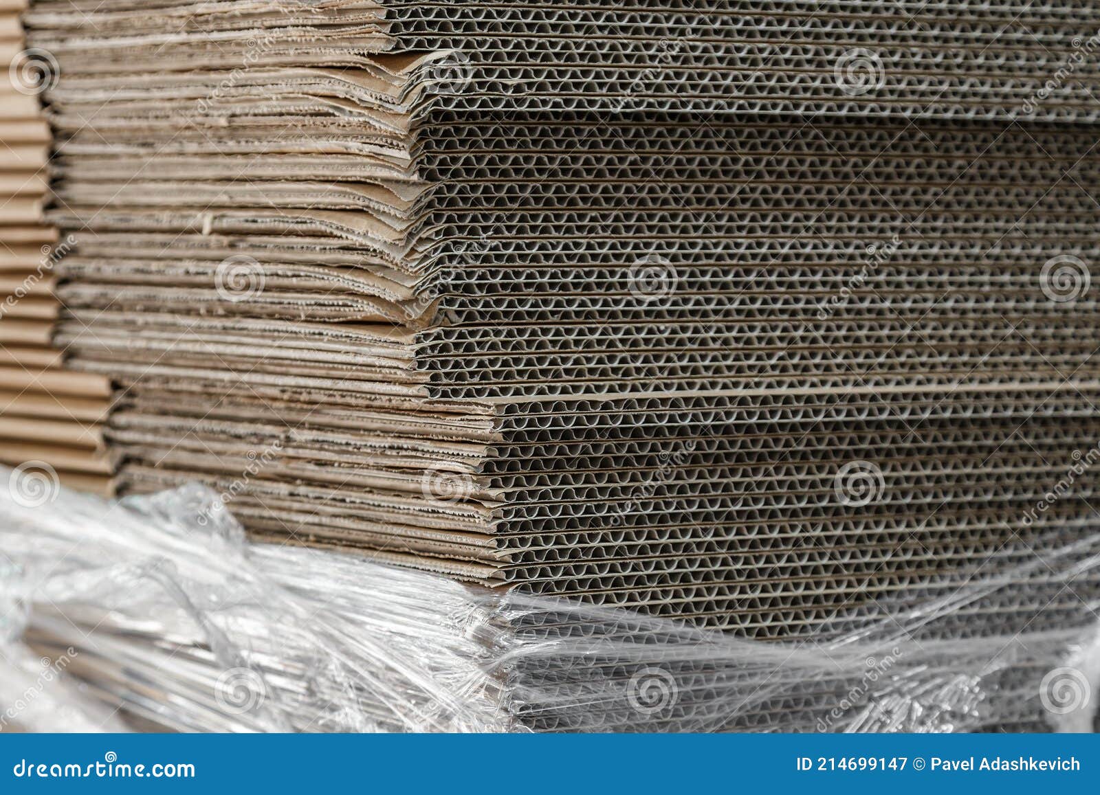 Close-up of New Folded Cardboard Boxes, Ready for Packaging Goods and ...