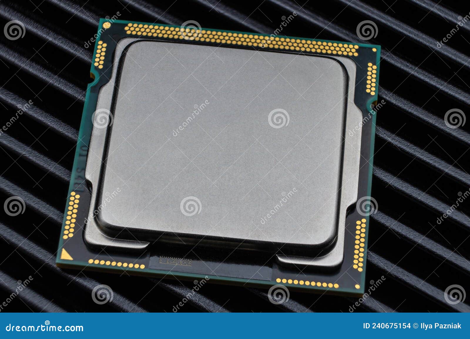 Close-up of a New Modern Processor for a Powerful Desktop Comput Stock ...