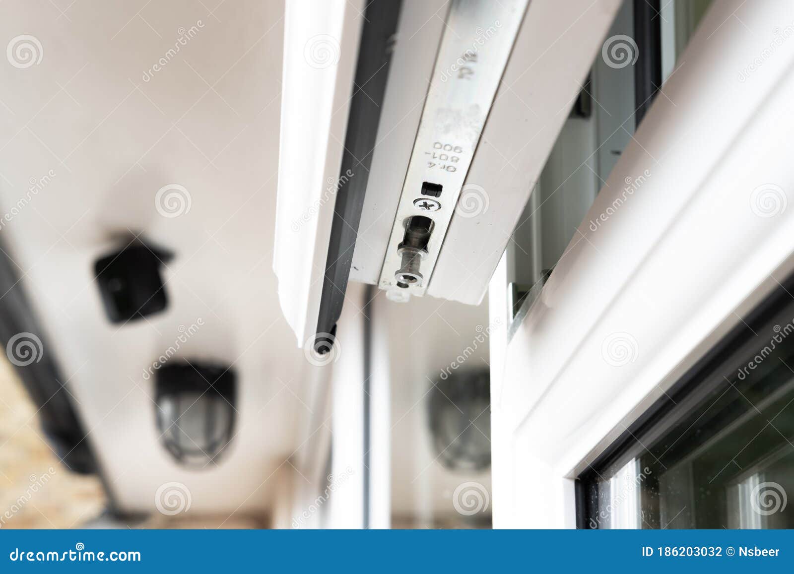 Close-up of a Newly Installed, High Security Double Glazing Window ...