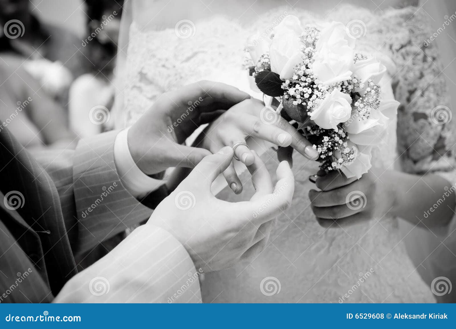 Close-up of Newly-married Putting on Rings Stock Photo - Image of ...