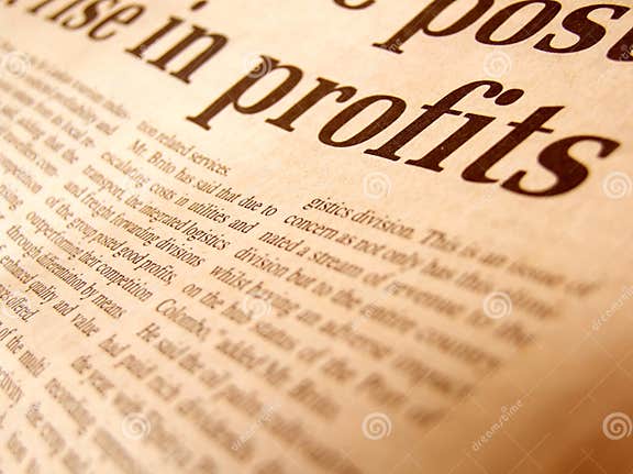 Close up of newpaper stock image. Image of folded, reading - 5486703