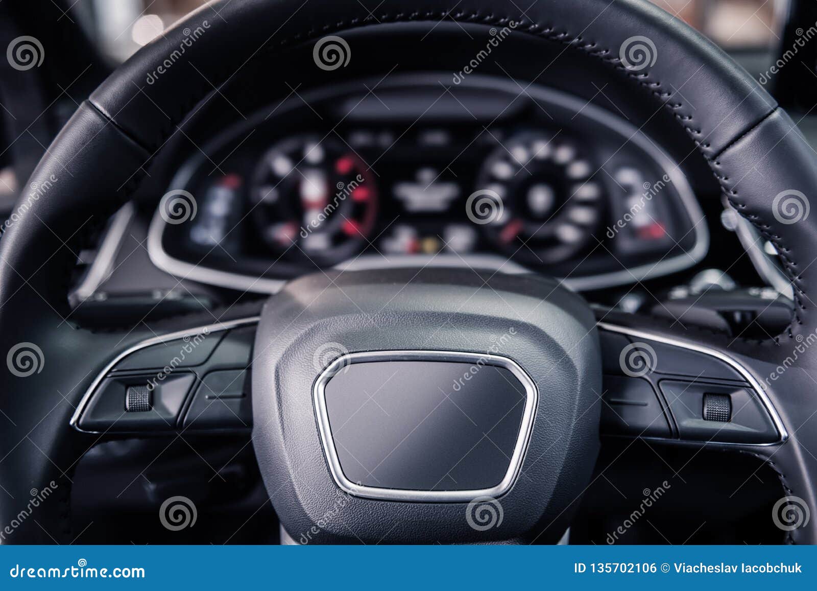 Close Up of Nice Big Wheel Inside New Hatchback Car Stock Photo - Image ...