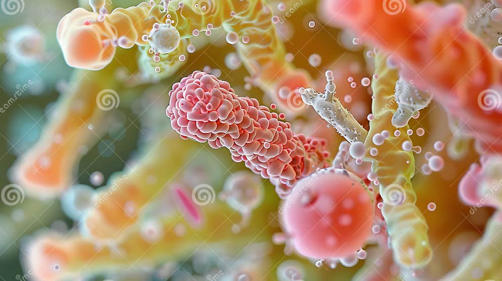 Close Up of Nitrogen Fixing Bacteria in the Process of Converting ...